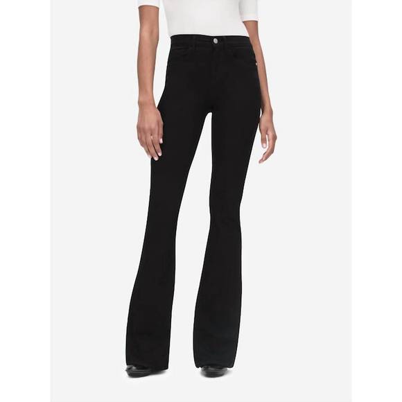 Frame Denim | Jeans | New Frame Le High Flare In Film Noir | Poshmark